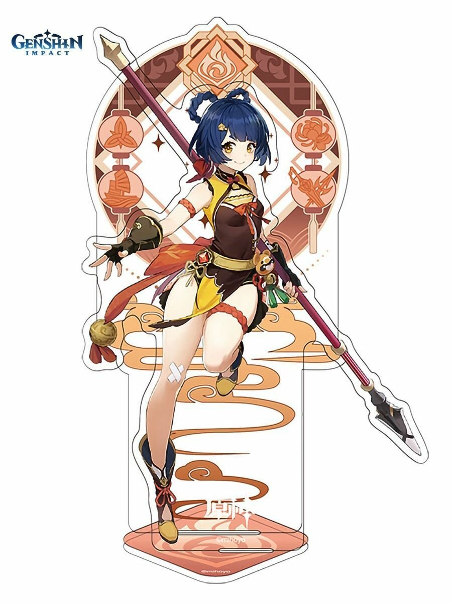 Акриловая фигурка Геншин Импакт в виде персонажа игры Genshin Impact Liyue Character Standee Xiangling 6972957483035