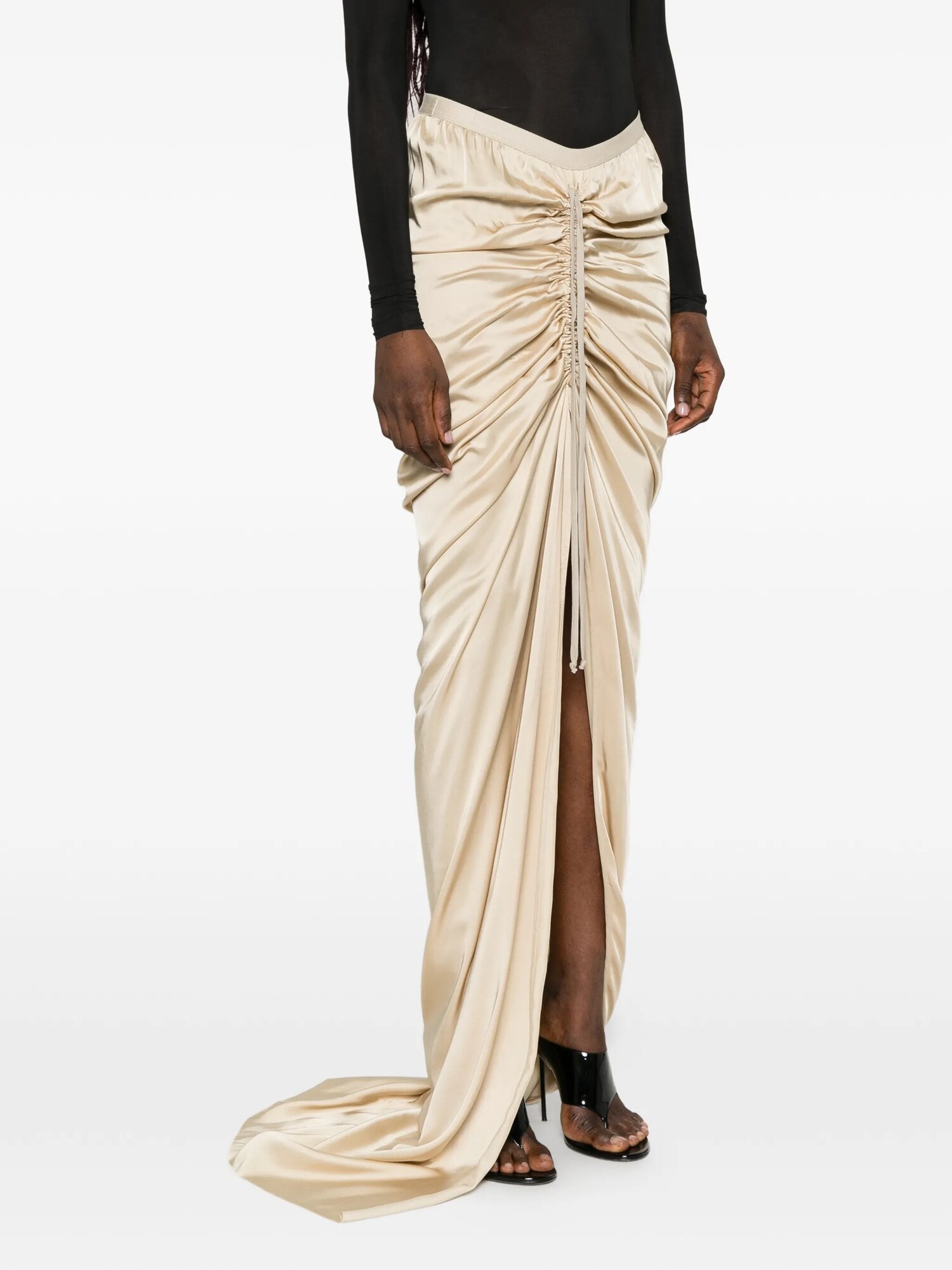 Юбка Rick Owens Draped asymmetric maxi skirt, размер 38 — фото 1