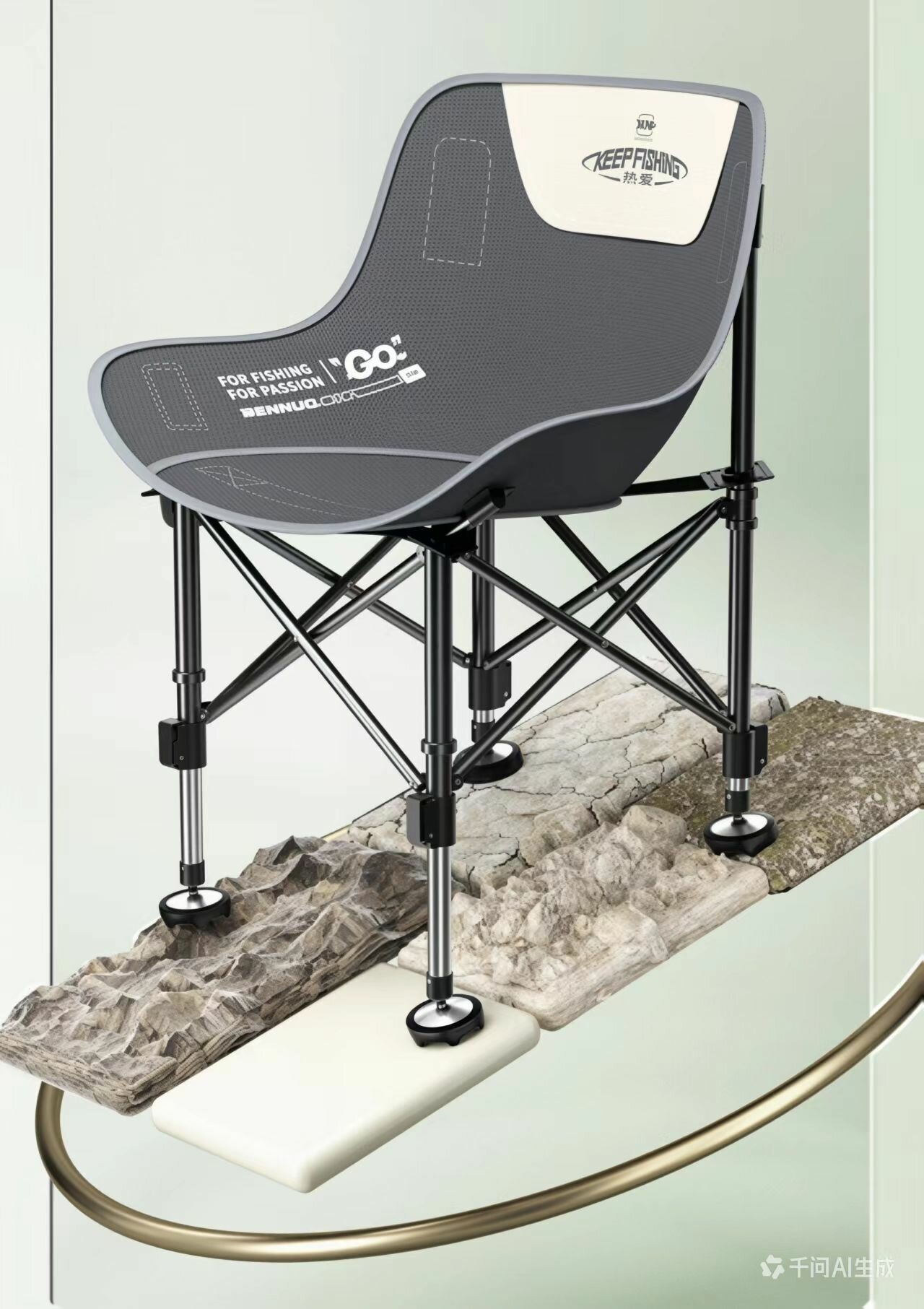 Рыболовное кресло, складной стул для рыбалки на природе, удобное рыболовное кресло с регулируемой высотой