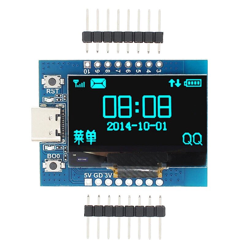 Модуль ESP32-C3 Bolantedz с OLED дисплеем 1.3 inch Blue