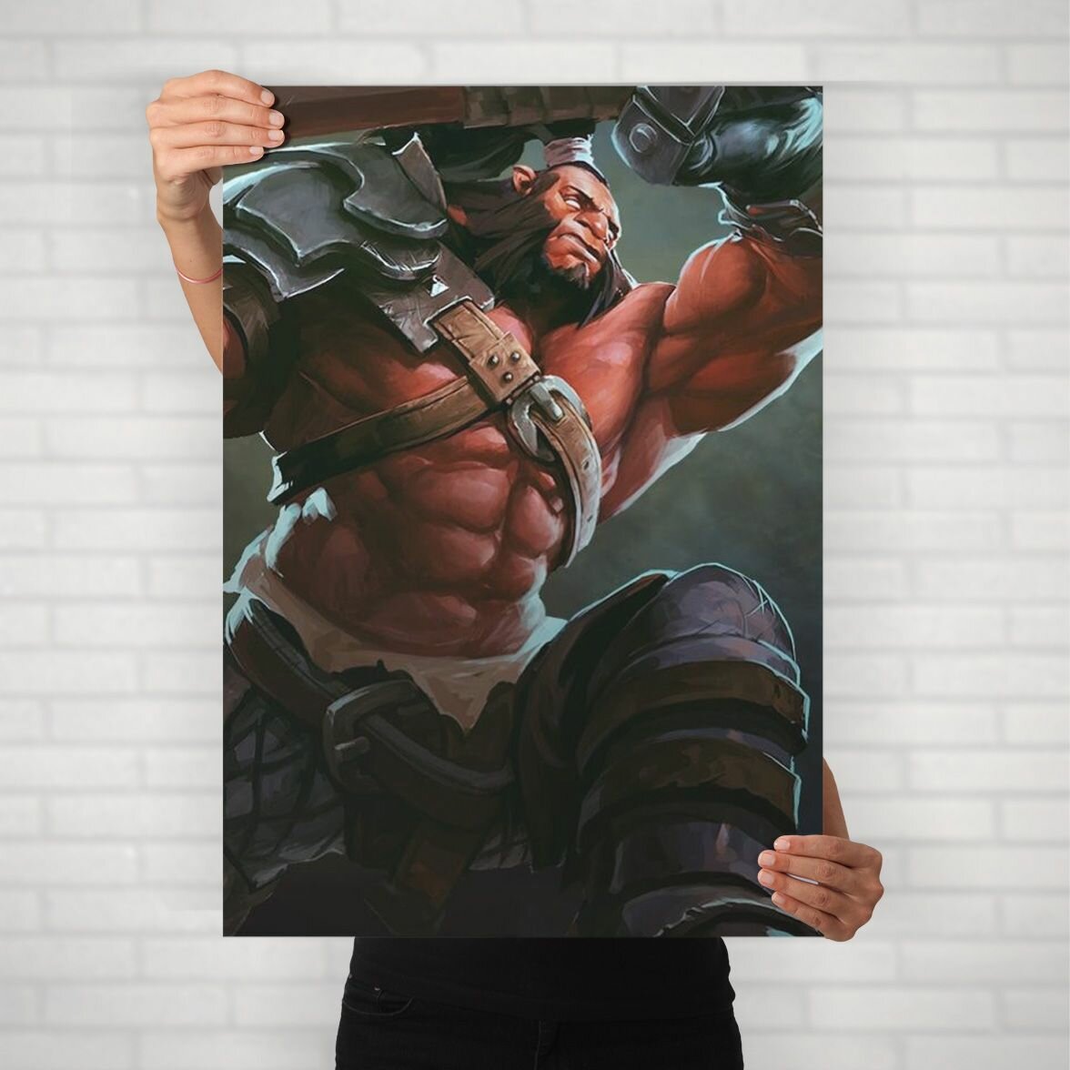 Плакат на стену для интерьера Dota 2 (Axe 3) - Постер по игре формата A2 (42х60 см)