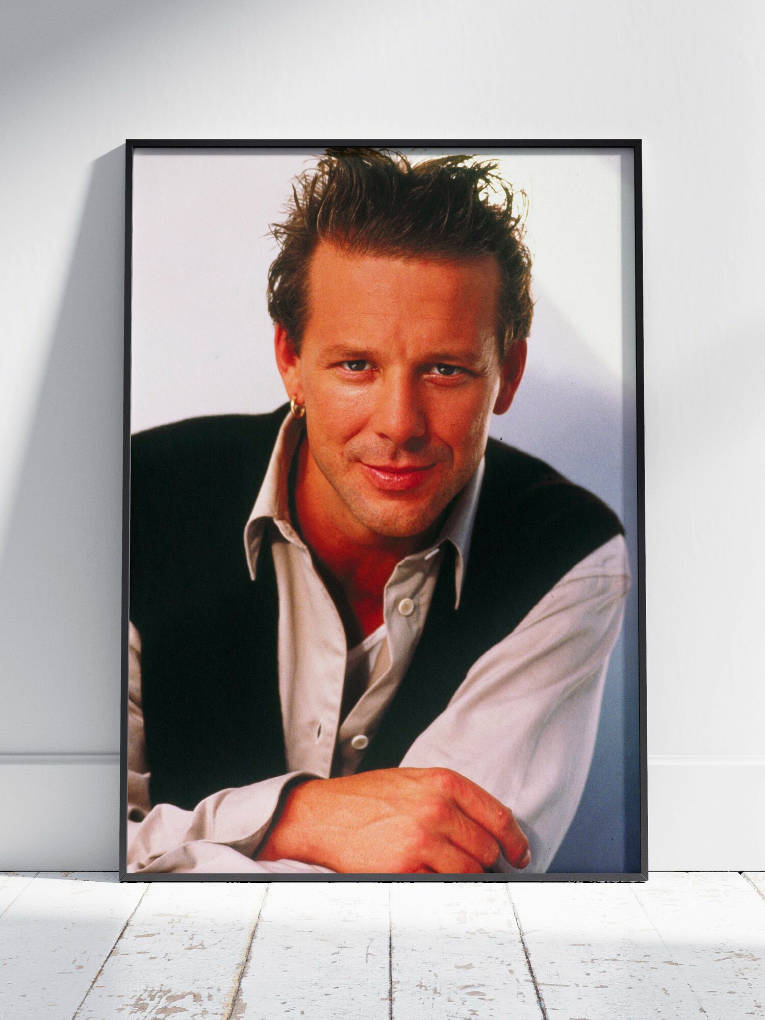 Плакат на стену для интерьера Микки Рурк (Mickey Rourke 5) - Постер по актеру фильма, кино, сериала формата A4 (21x30 см)