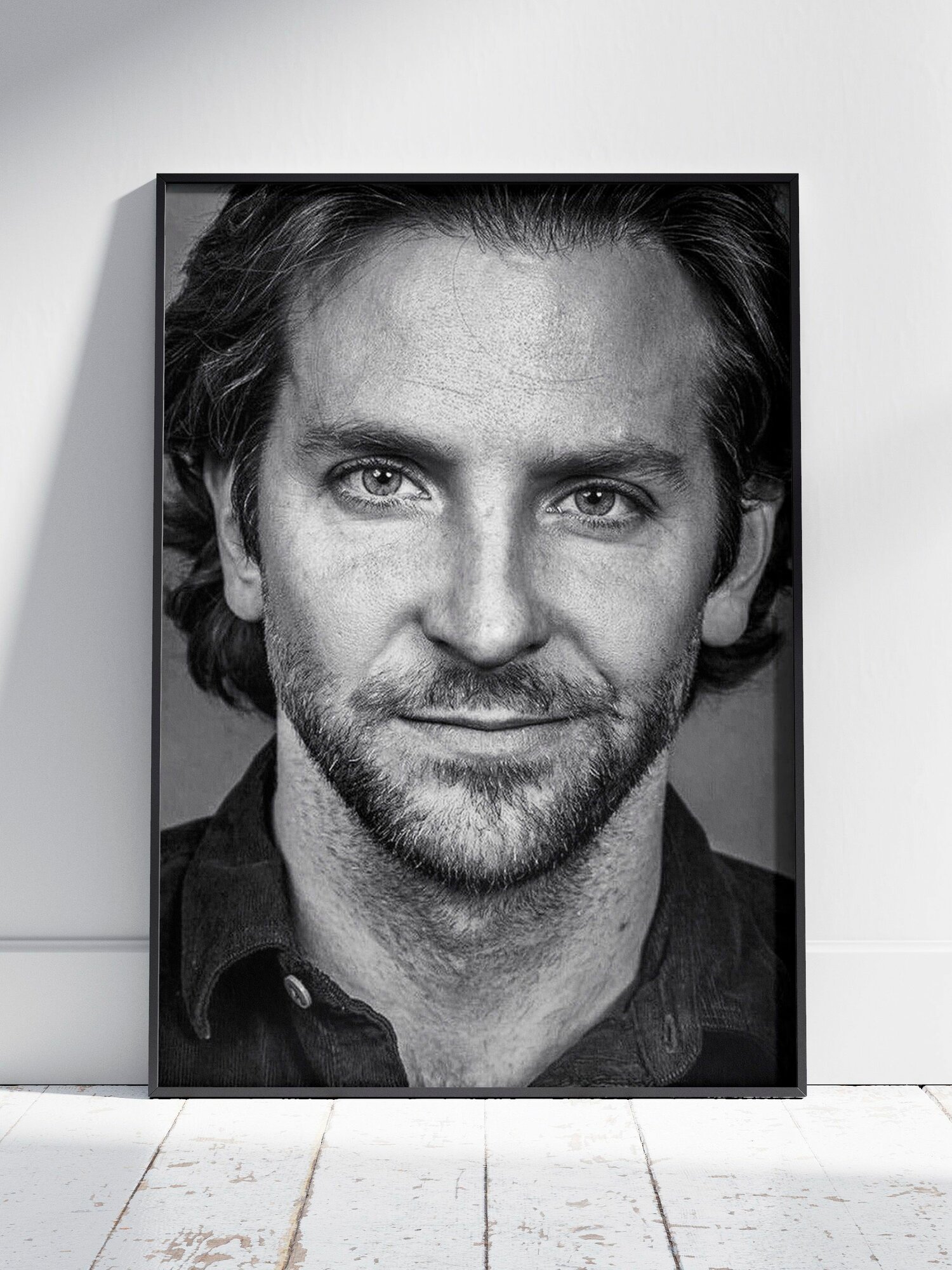 Плакат на стену для интерьера Брэдли Купер (Bradley Cooper 3) - Постер по актеру фильма, кино, сериала формата A3 (30x42 см)