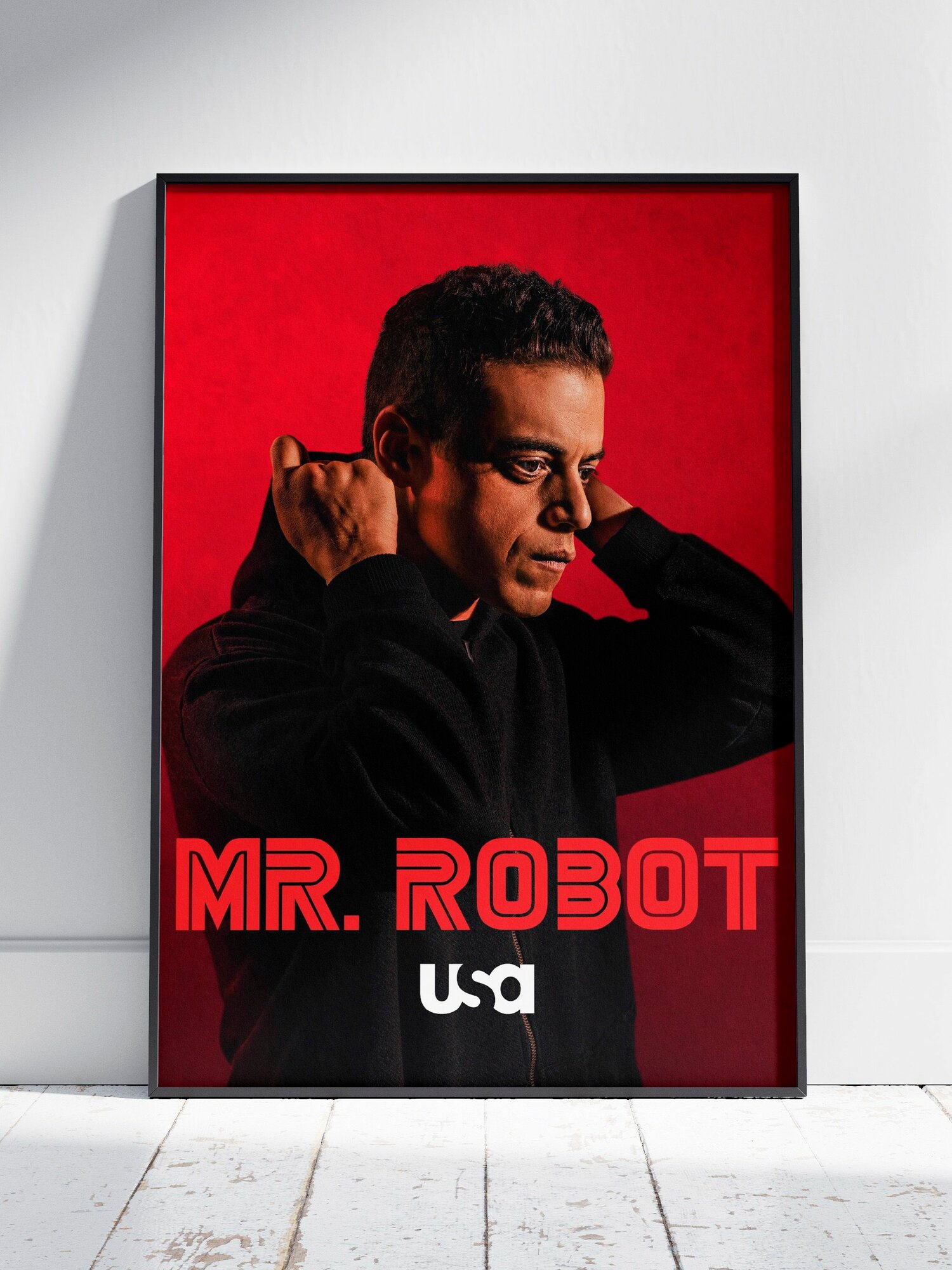 Плакат на стену для интерьера Рами Малек (Rami Malek 3) - Постер по актеру фильма, кино, сериала формата A4 (21x30 см)