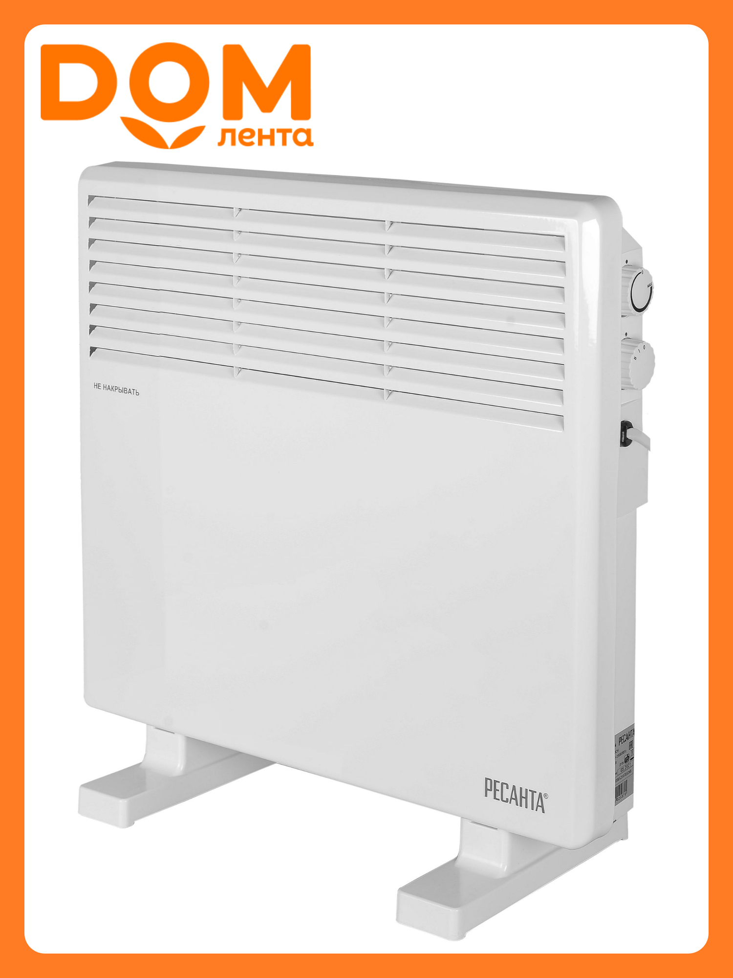 Конвектор Ресанта ОК-1000СН, белый, механическое управление, напольный, 10 м²