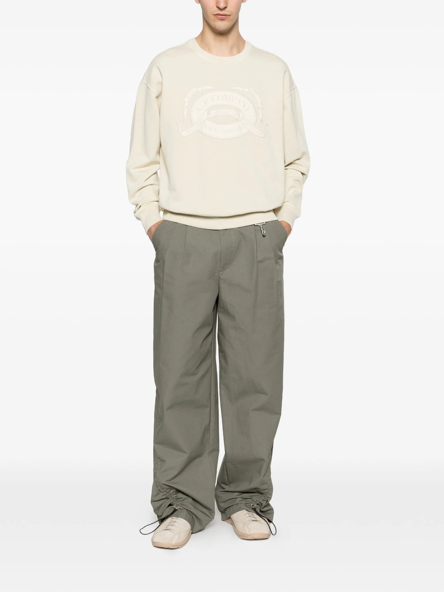 Свитер C.P. COMPANY Logo-print sweater, размер L, , разноцветный — фото 1