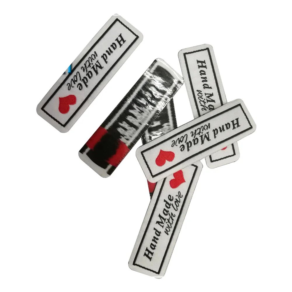 Этикетки для одежды "Hand Made With Love", 50pcs