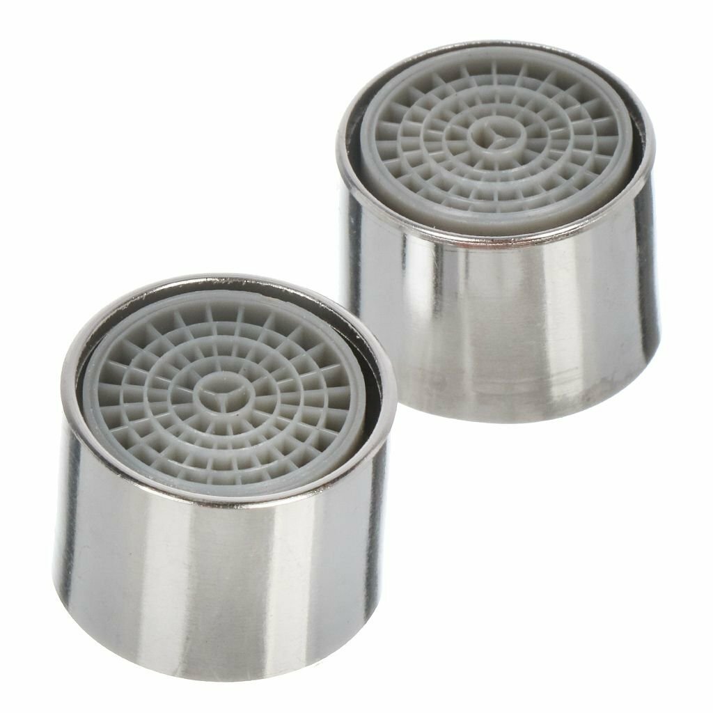 Аэратор для смесителя ComfortFactor F03, внутренняя резьба, пластик, цвет хром, 2 штуки в комплекте, артикул 65564-20