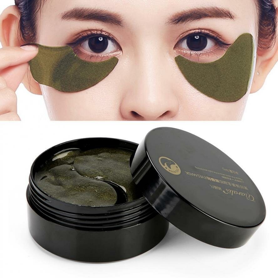 DARALIS 60 шт. Черная жемчужная коллагеновая маска для глаз для устранения морщин, черных глаз и лишнего жира