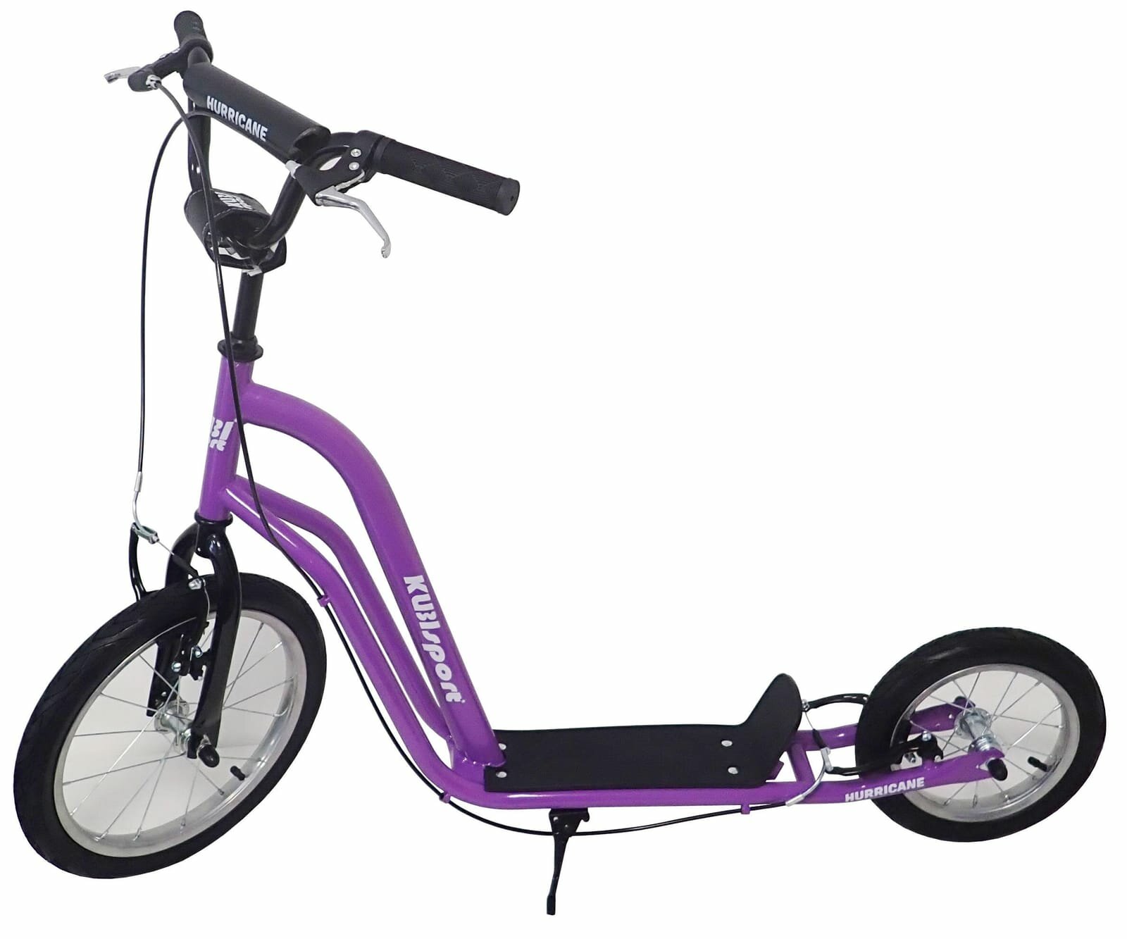DECATHLON самокат KUBISPORT Hurricane, лиловый, размеры 141x55x94 см, грузоподъемность 90 кг