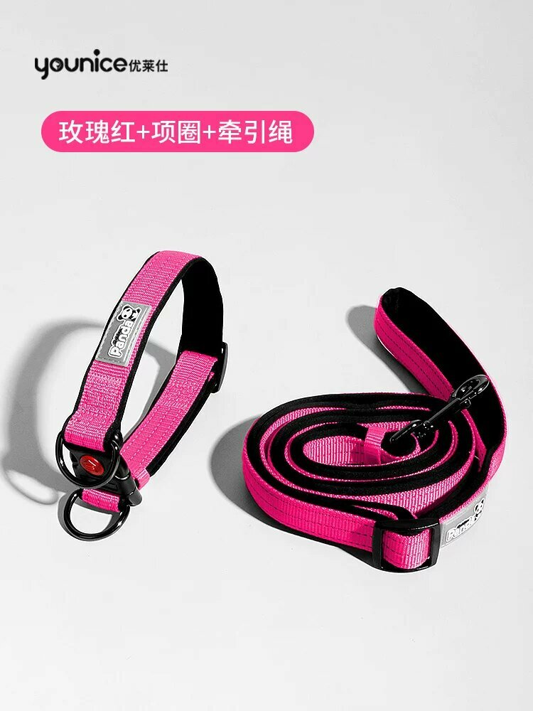 Ошейник для собак средних и крупных пород, специально для корги, шиба-ину, лабрадоров и малинуа, с особым поводком и