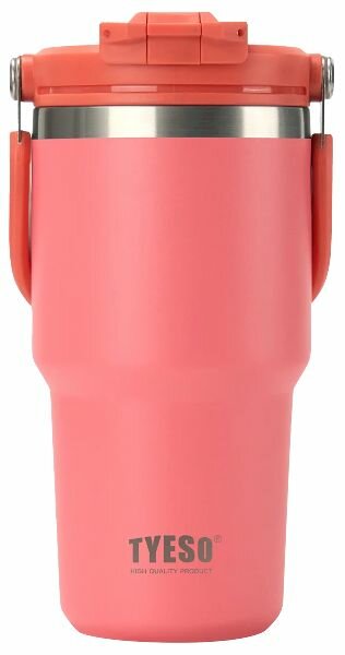 Термос чашка Кофейная Портативая TYESO TS-01-01022-206 600ml Grapefruit