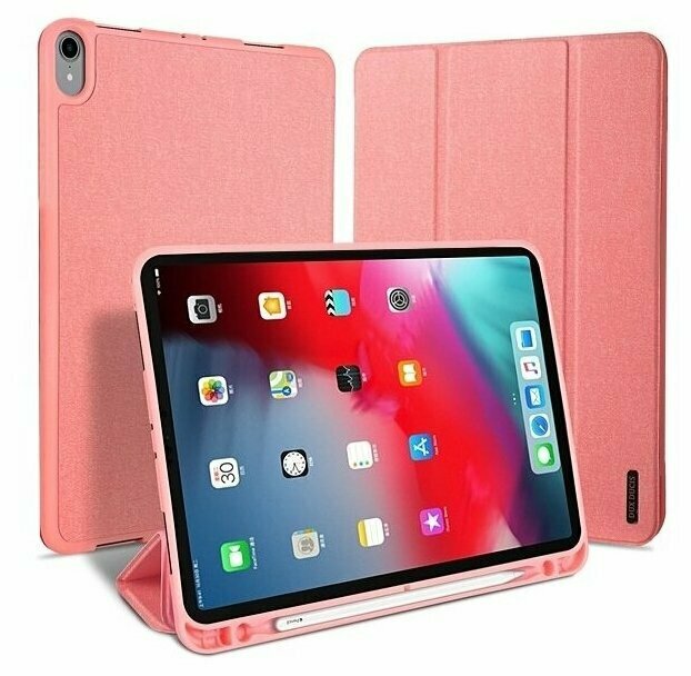 Чехол книжка Dux Ducis для iPad Air 11 (2024 / 2025) / 4 / 5 10.9" Domo series розовый