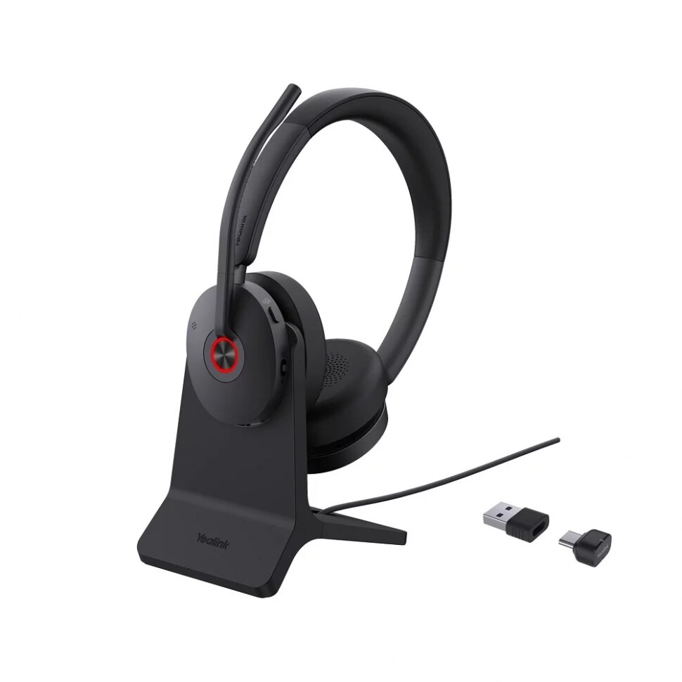 Беспроводная Bluetooth-гарнитура Yealink BH74 with Stand UC USB-C/A, HD звук