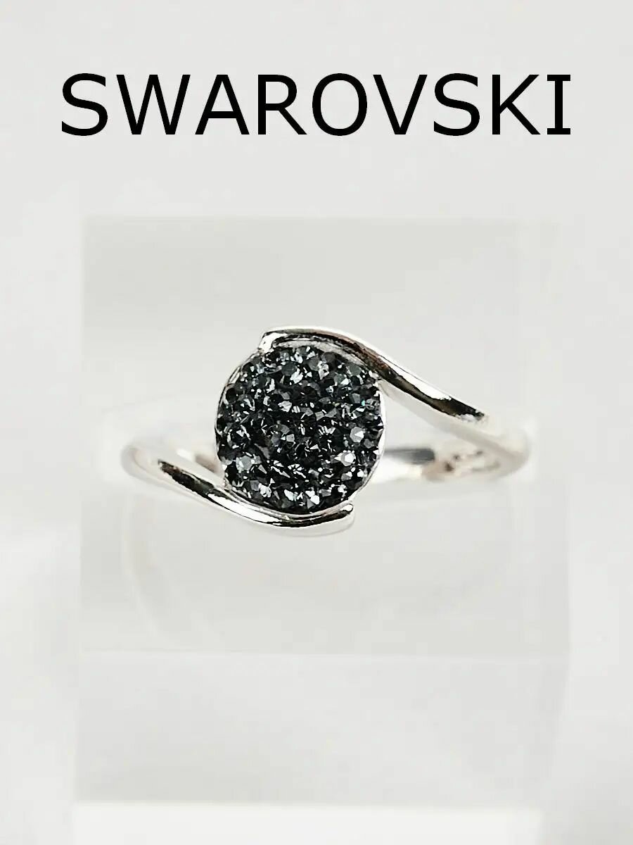 Кольцо, кристалл, кристаллы Swarovski