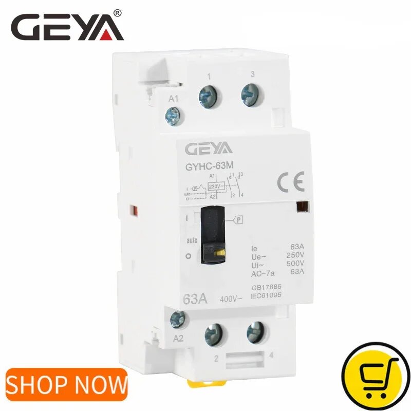 Контактор GEYA GYHC 2P 63A 2NC 220V
