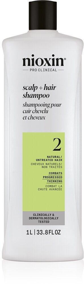 Nioxin - System 2 Scalp + Hair Shampoo Шампунь для укрепления натуральных волос 1000 мл