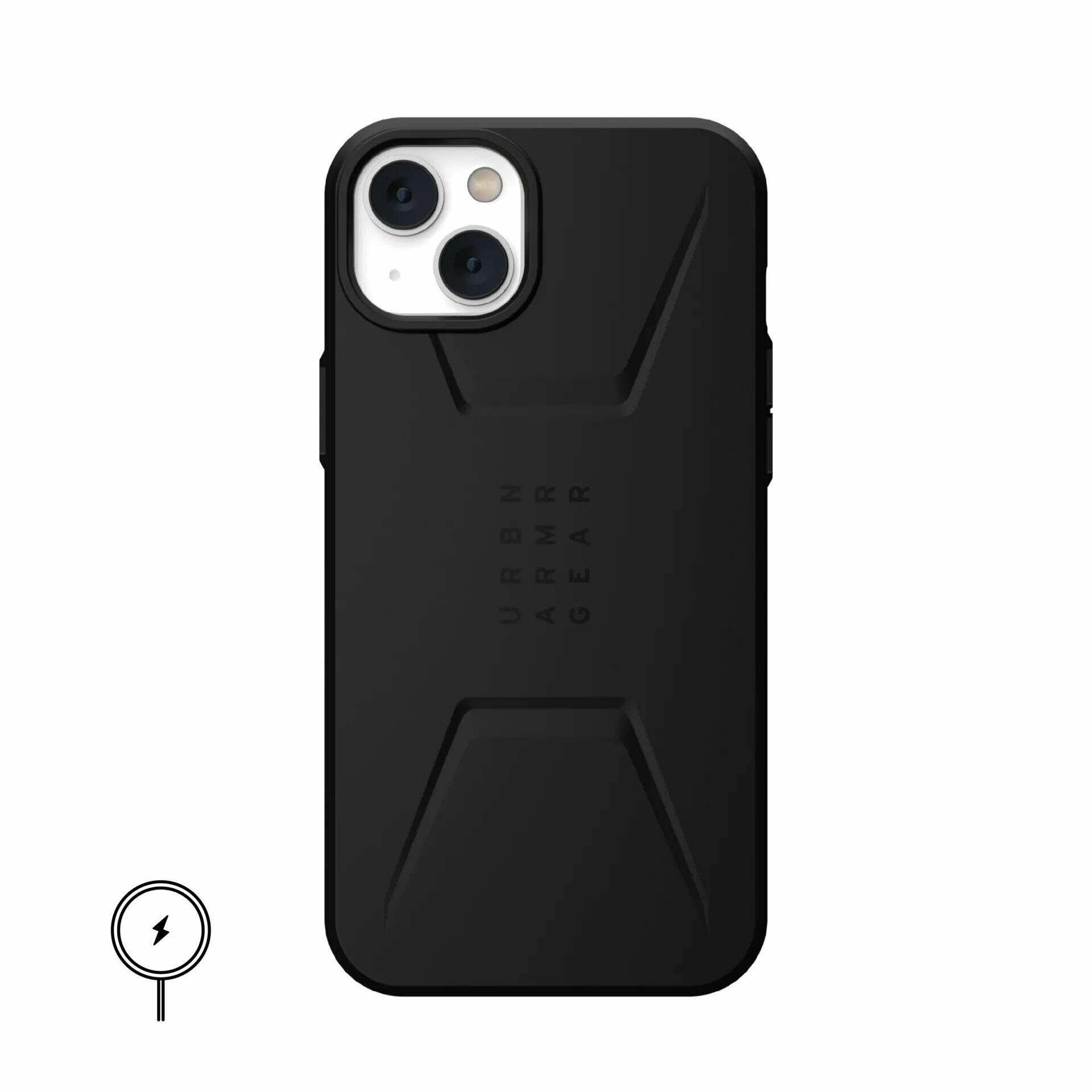 Чехол с поддержкой MAGSAFE Uag Civilian для iPhone 14 Plus 6.7", цвет черный (Black)