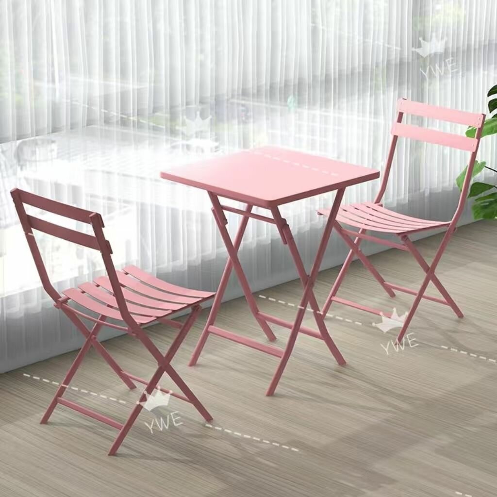 Садовая мебель для балкона, террасы и дачи — складной стол и стулья для пикника, кафе, бистро, детской комнаты