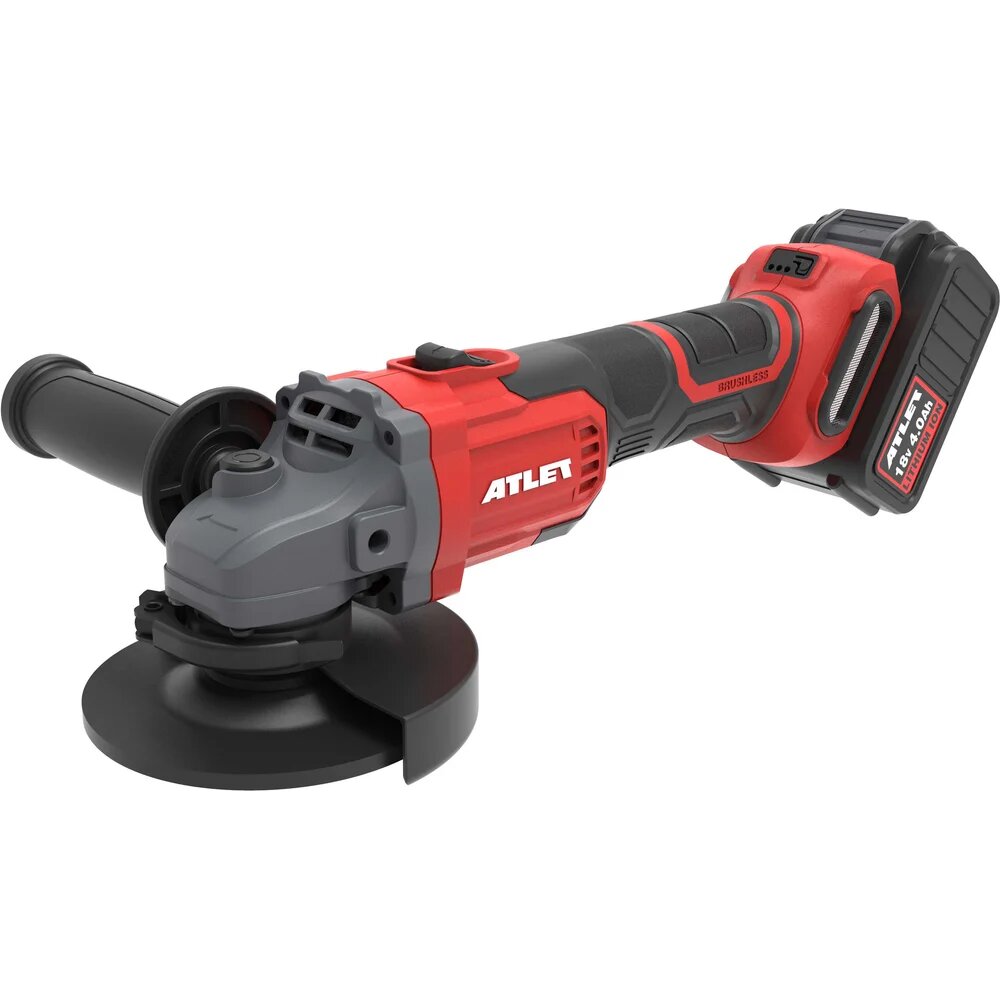 УШМ ATLET CGA18BD5, 125 мм, бесщеточная, 2 аккумулятора, регулировка кожуха