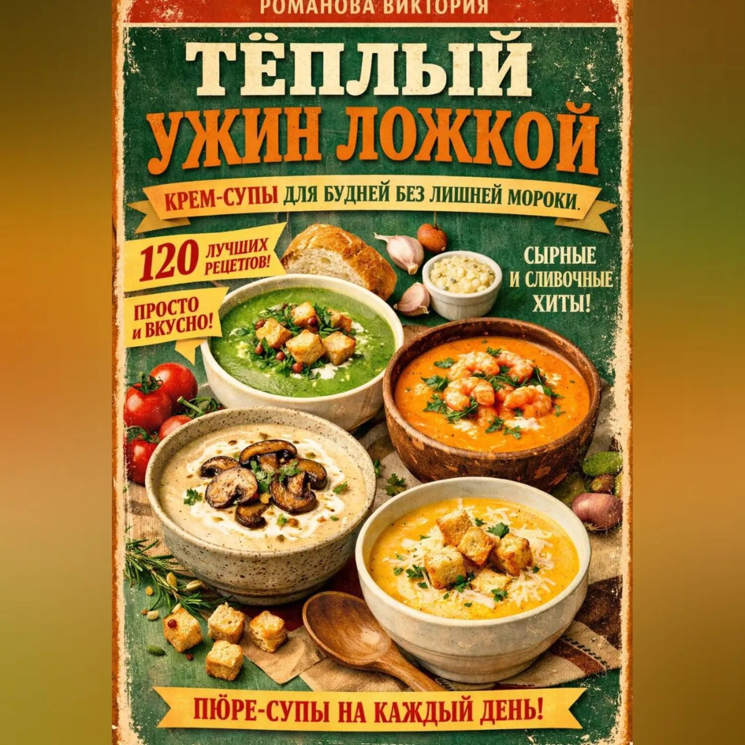 Тёплый ужин ложкой: крем-супы для будней без лишней мороки [Аудиокнига]