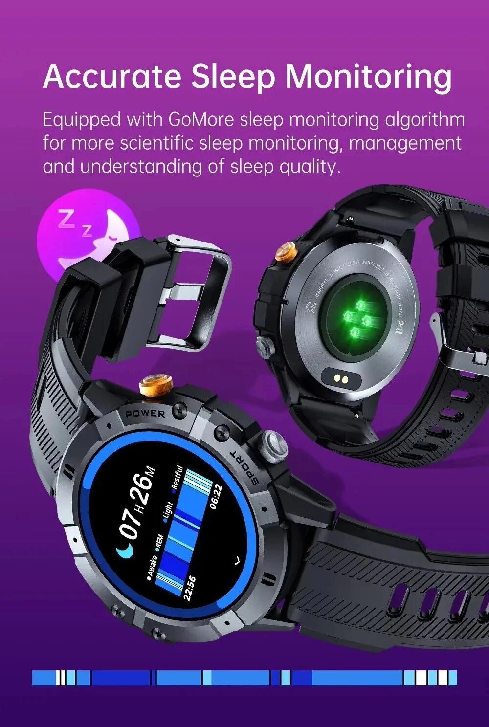 Smart Watch серебряный для ZTE Nubia Red Magic — фото 1