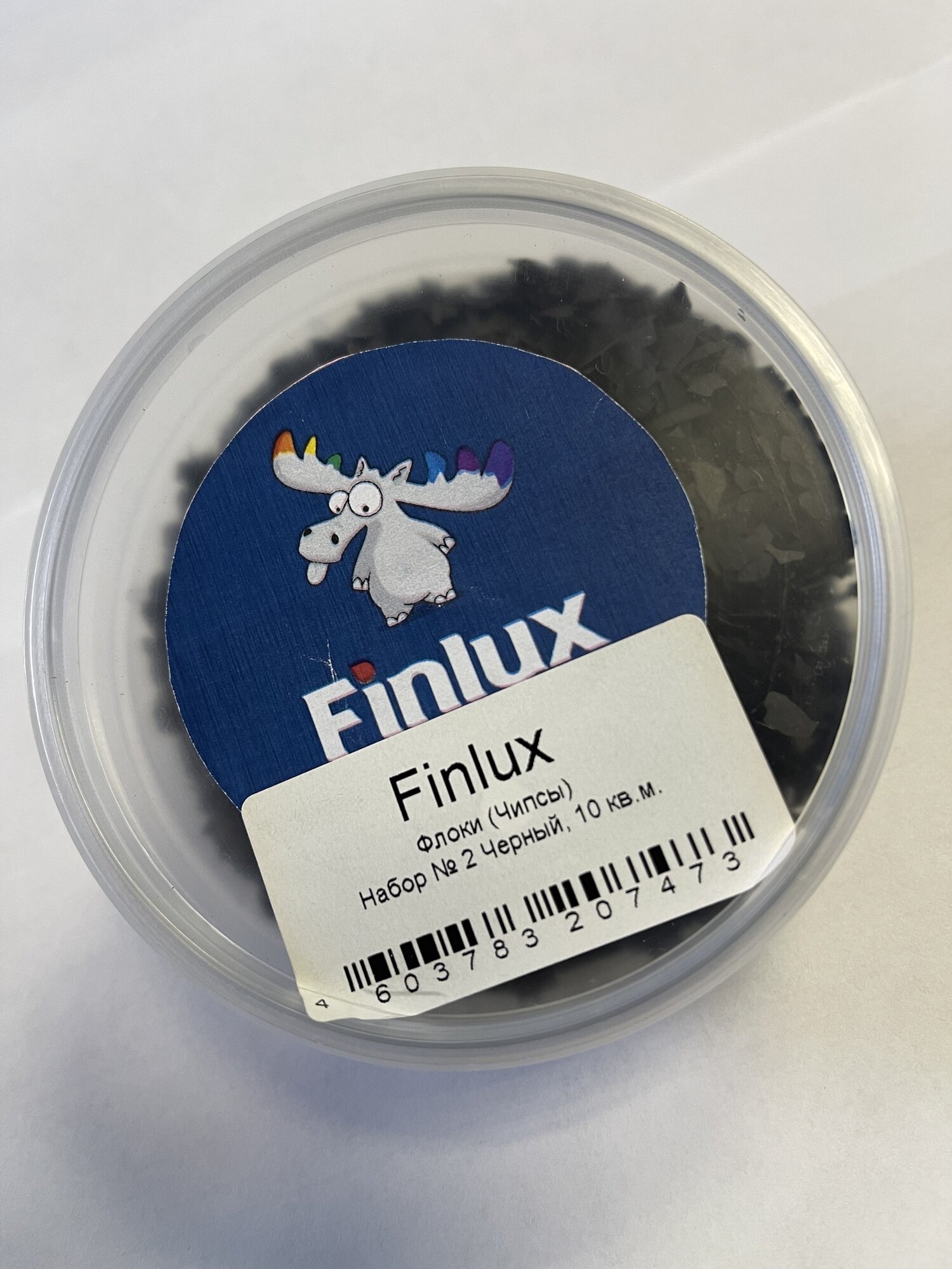 Флоки Finlux Набор №2, черный, 10кв. м, для стен, бетона, цемента, гипса, стяжки, плиточного клея