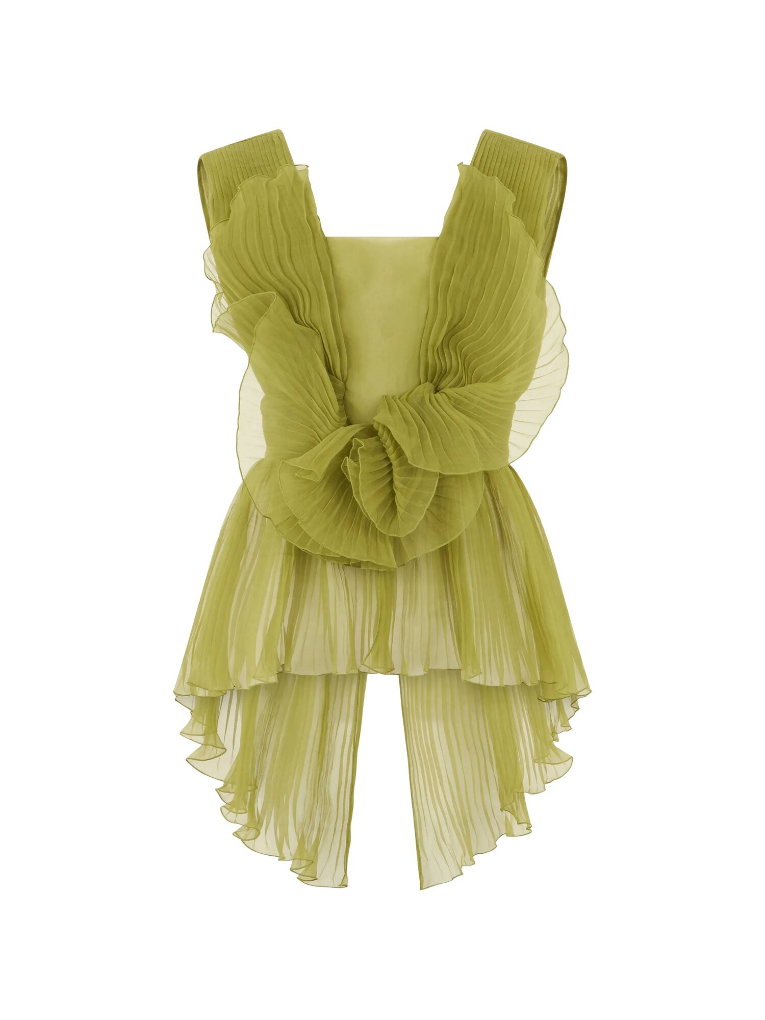 Топ Bow-detail pleated top