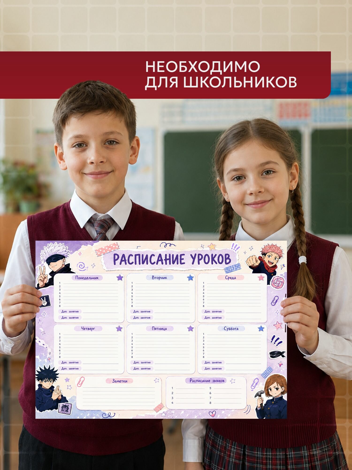 Расписание уроков Магическая битва — фото 1