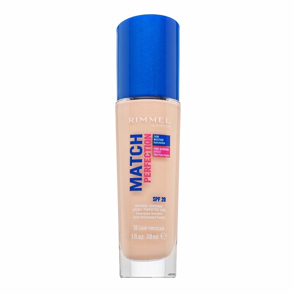 Тональный крем Rimmel London Match Perfection 24HR SPF20 Foundation 010 Porcelain 30 мл