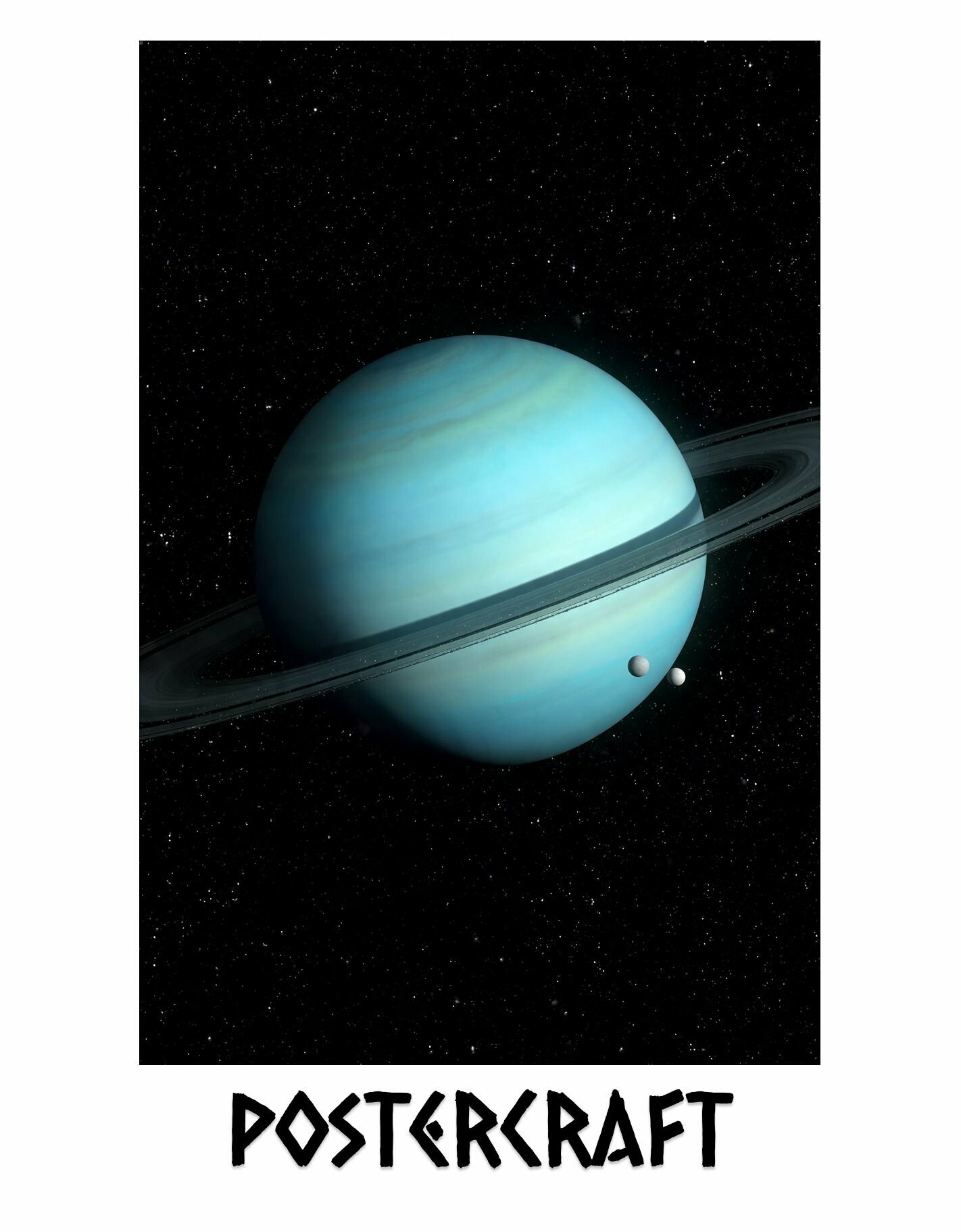 Постер "Уран" (Космос и Планеты), 59.4х42см, А2, глянцевый