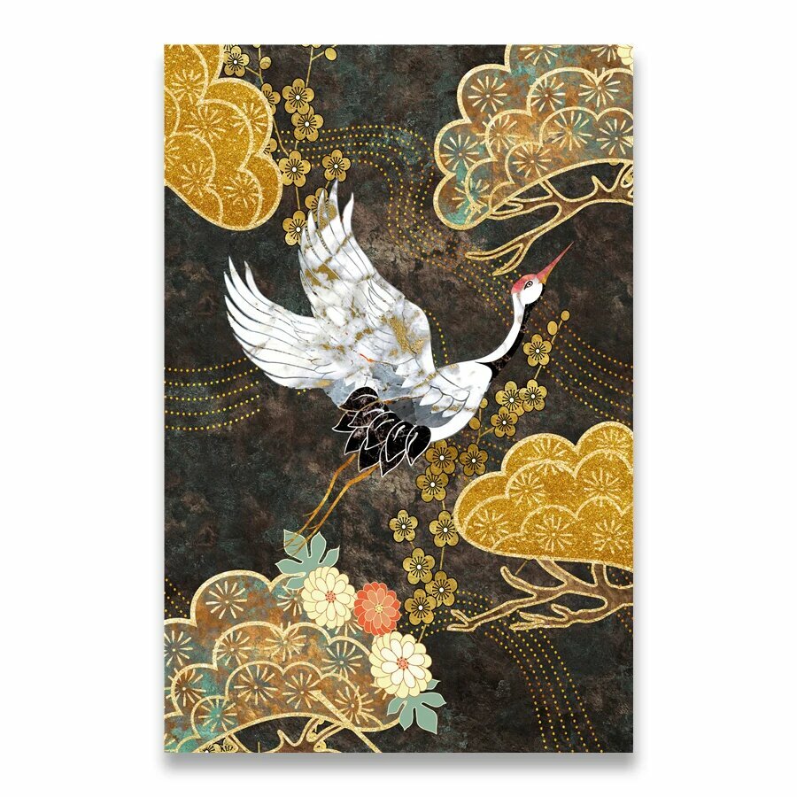 AliPaint Постер Золотой Журавль 1281-01, 15x20cm No Frame