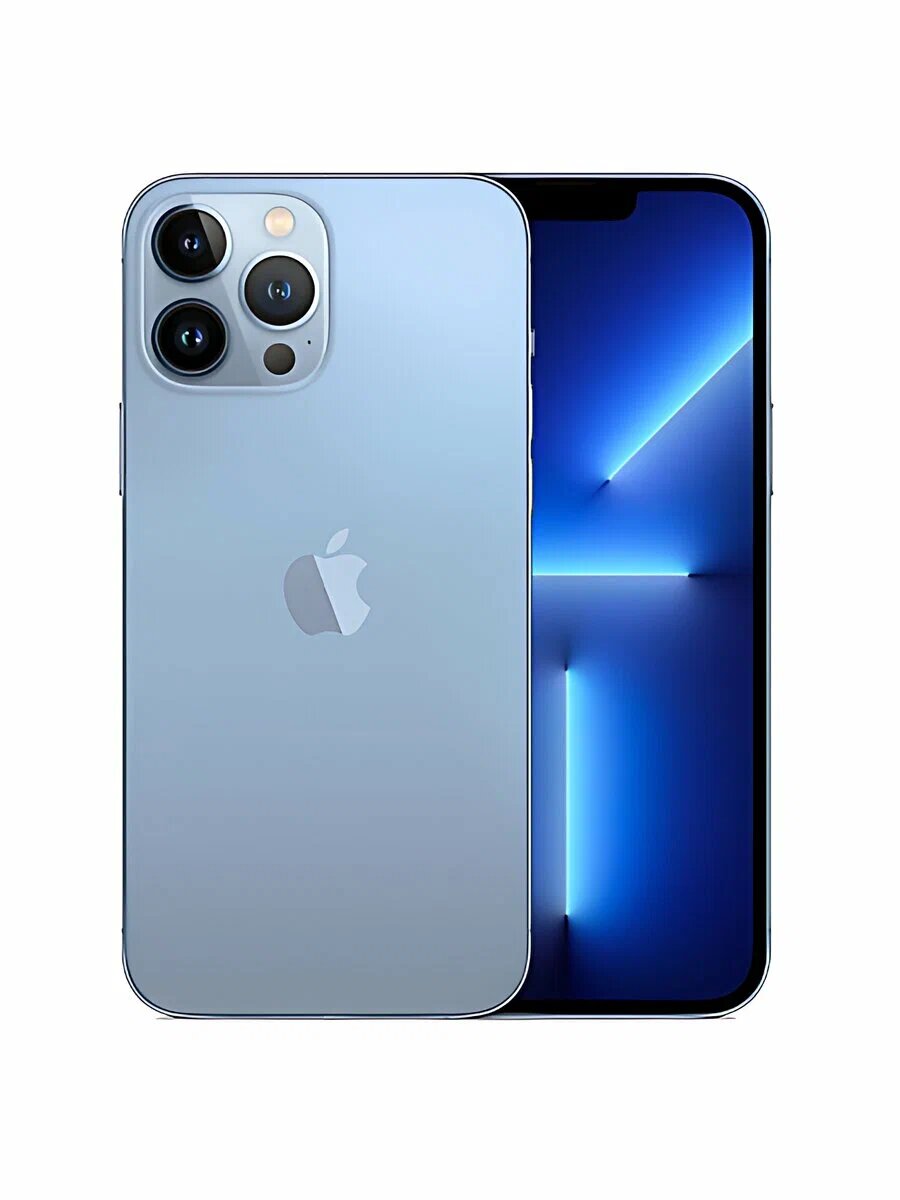 Оригинал Смартфон Apple iPhone 13 Pro Max 6ГБ/256ГБ синий, 6,7 дюйма OLED, A15 Bionic, тройная камера, 5G, Русский