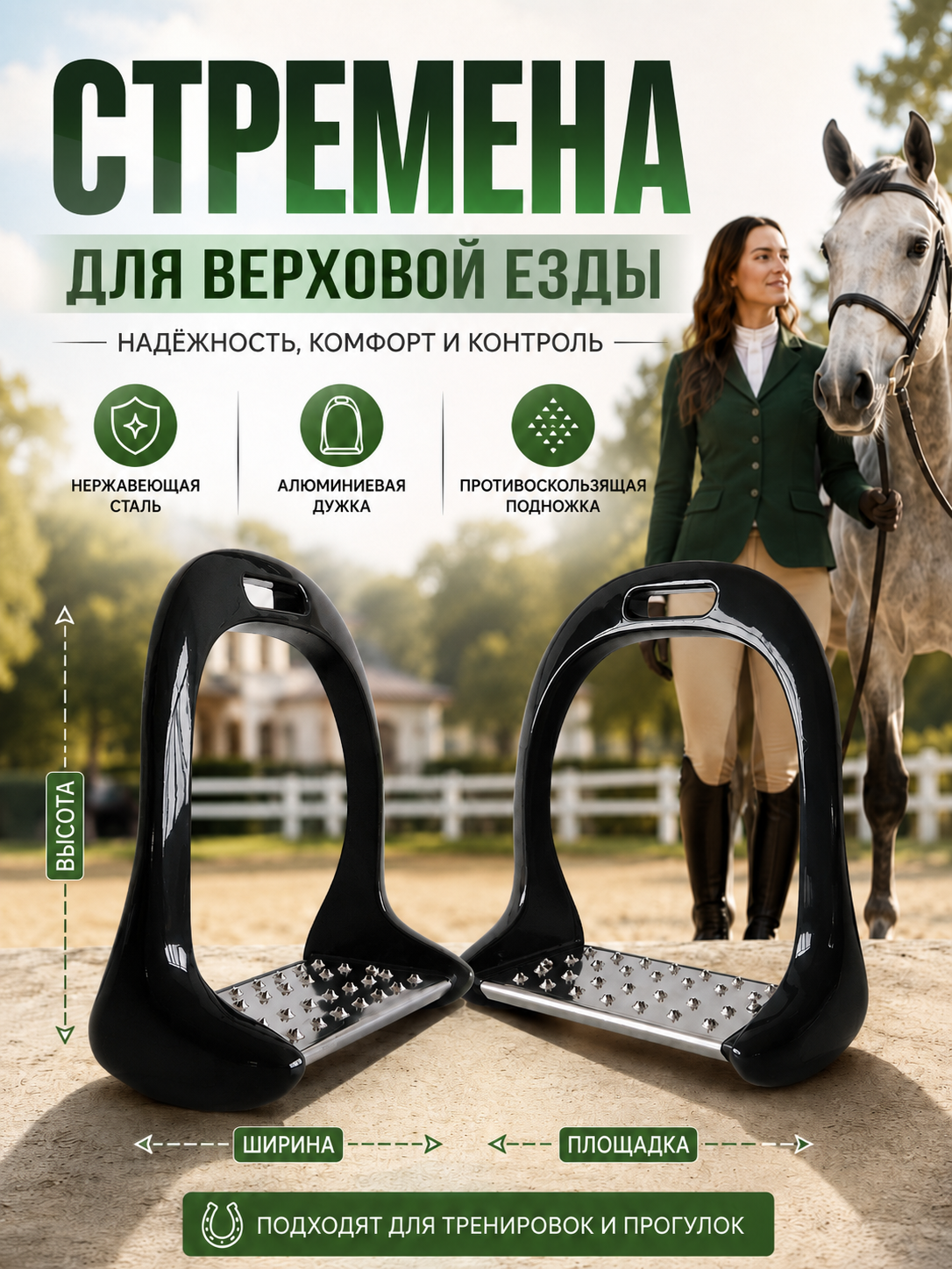 Алюминиевое стремя, утолщенная нескользящая подставка для ног из нержавеющей стали