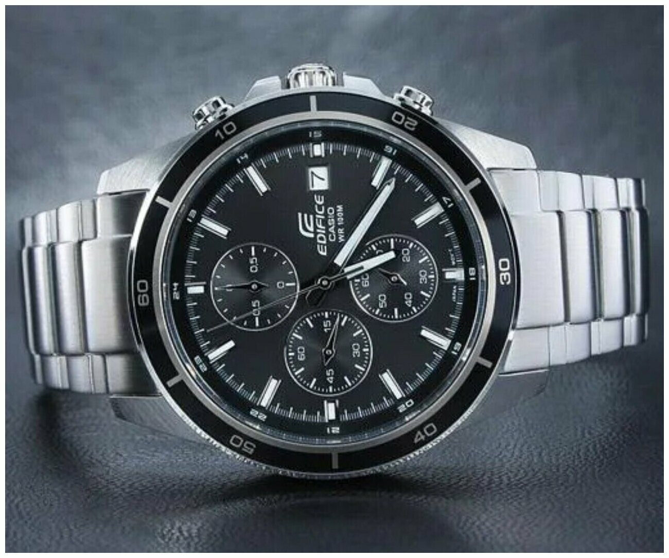Наручные часы CASIO, черный, серебряный — фото 1