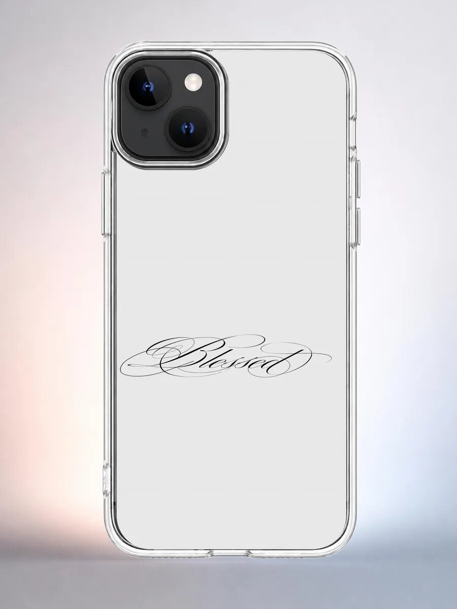 Чехол iPhone 13 Blessed надпись y2k Indie sleaze