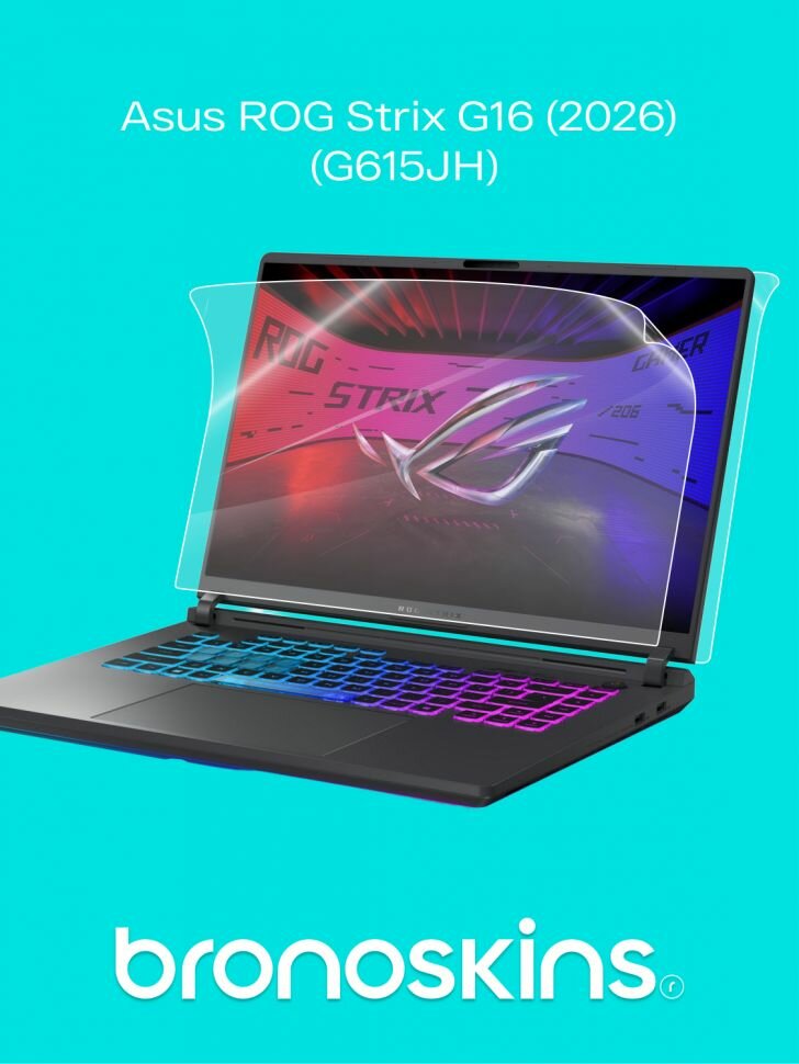 Глянцевая защитная пленка на верхнюю крышку Asus ROG Strix G16 (2026) (G615JH)