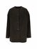 Пальто LouLou Studio Oval-shaped short coat, размер 36, коричневый