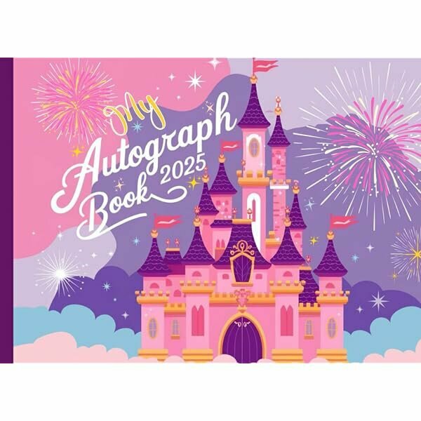My Autograph Book 2025: A Magical Keepsake for Girls – Collect Signatures & Photos from Theme Park Adventures, Favorite Characters, Princesses, Superheroes & Cherished Family Memories!，Reprinted paperback book