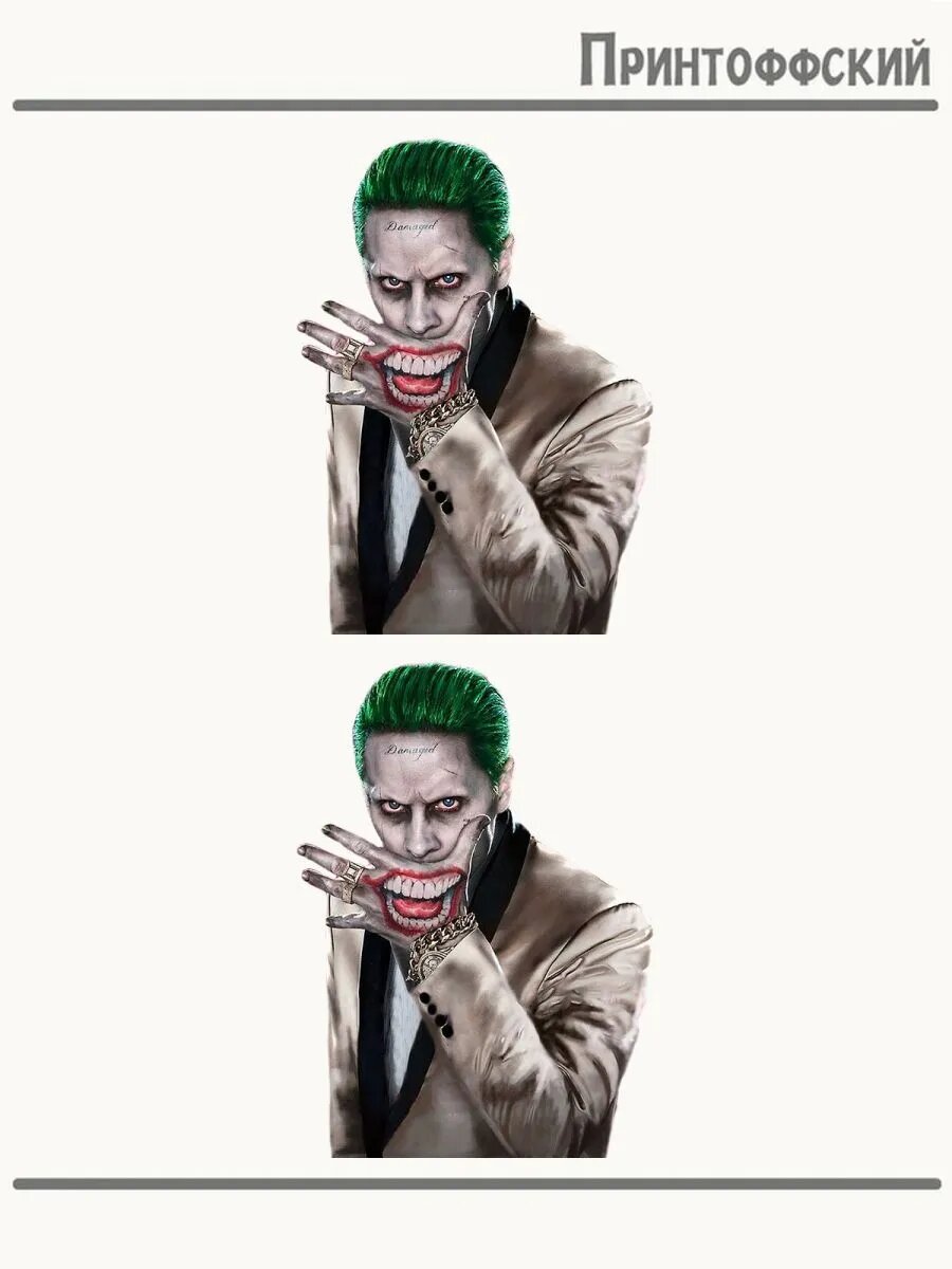 2-е (Две) Термонаклейки Dc Джокер Joker