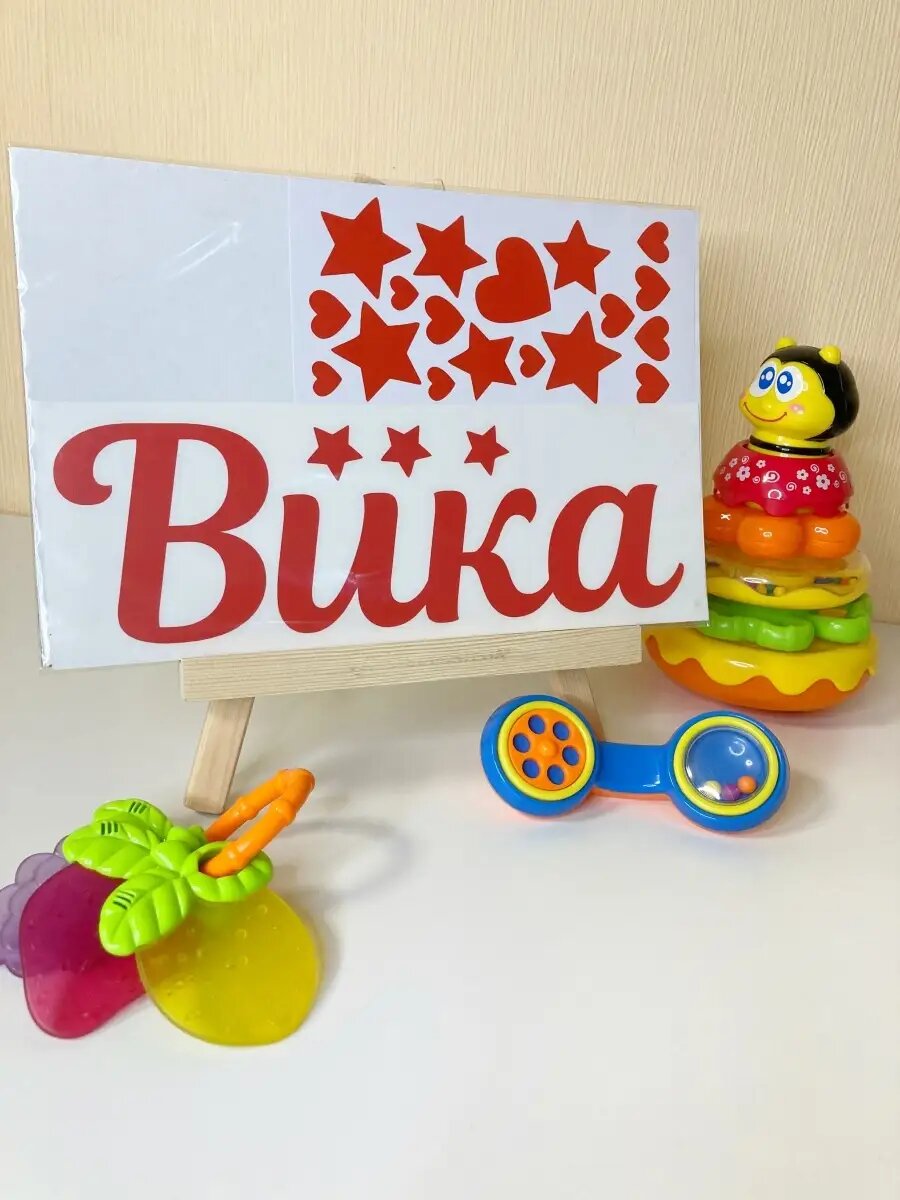 Наклейка с именем Виктория, Вика