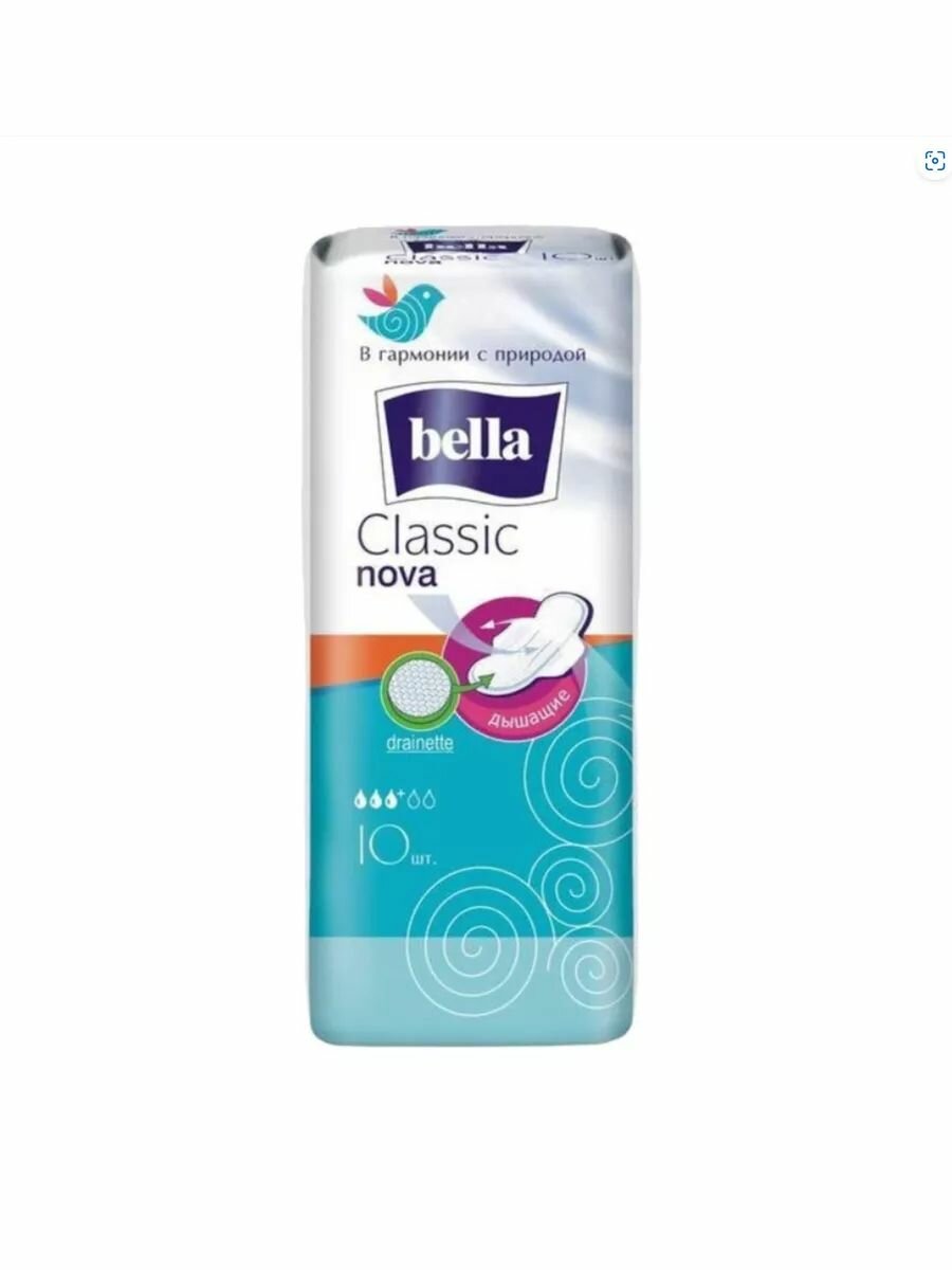 Bella Прокладки Classic Nova дышащие классические 10 шт