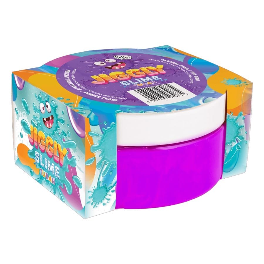 Пластилин Tuban Jiggly Slime, фиолетовый перламутровый, 200 г
