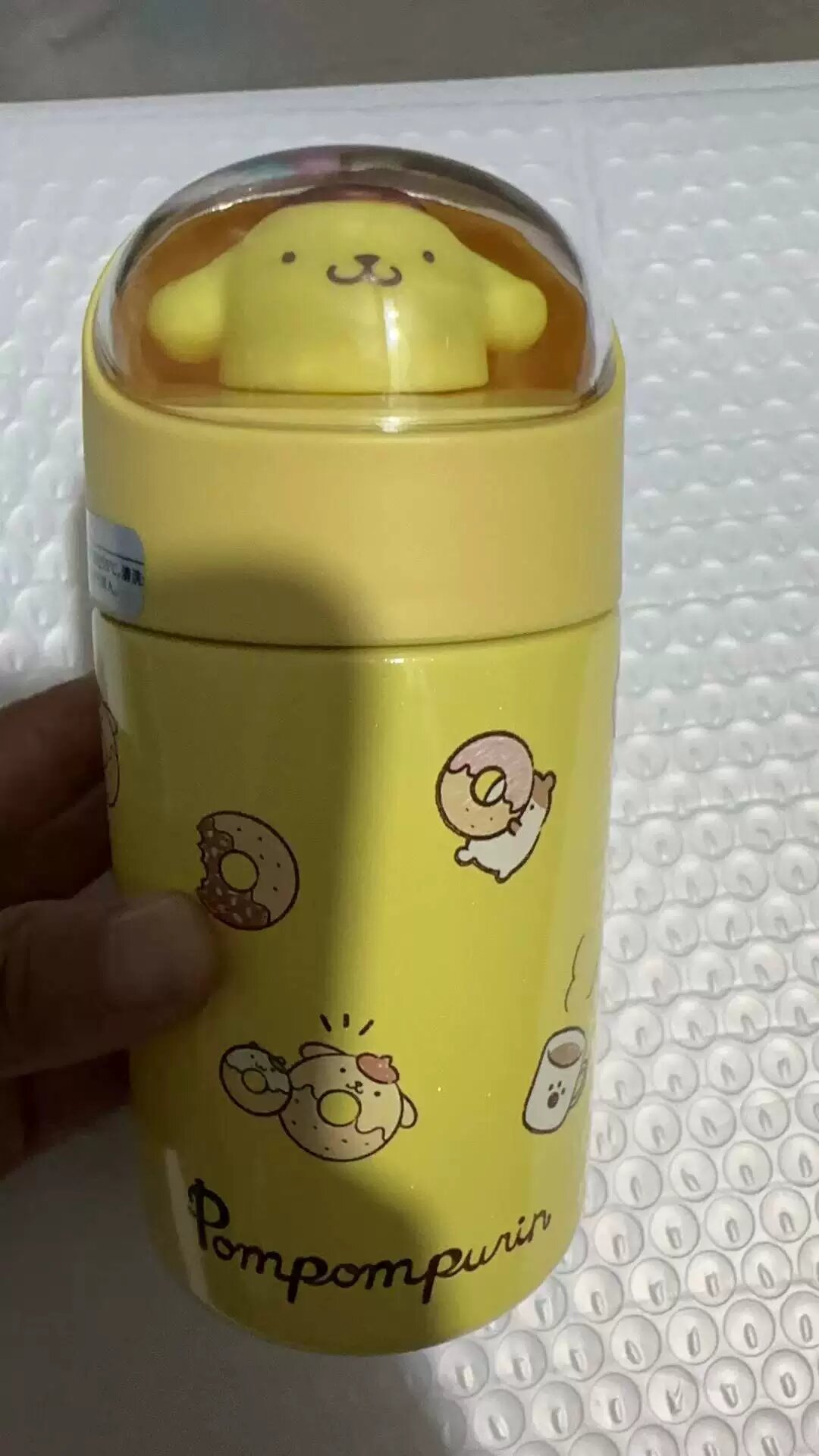 Симпатичная и стильная термокружка MINISO Sanrio объемом 290 мл. Тип А, собака с большими ушами, 290 мл