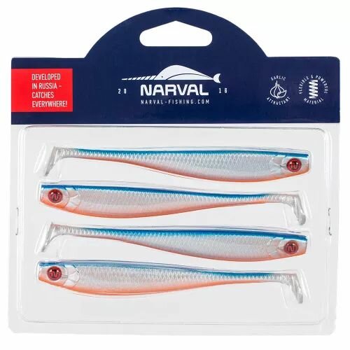 Силиконовая приманка Narval Skinny 12см. #001 4шт.