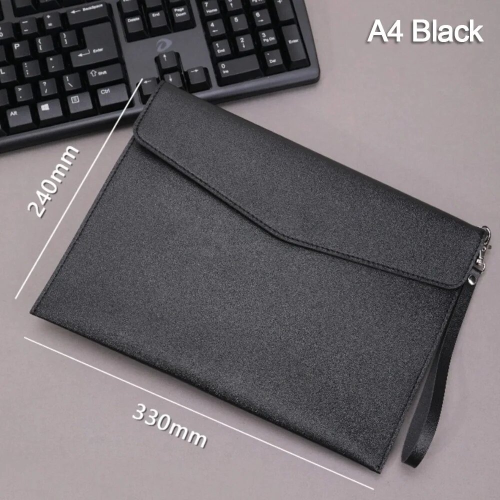 Кожаная папка для документов A4 A5 A4 Black