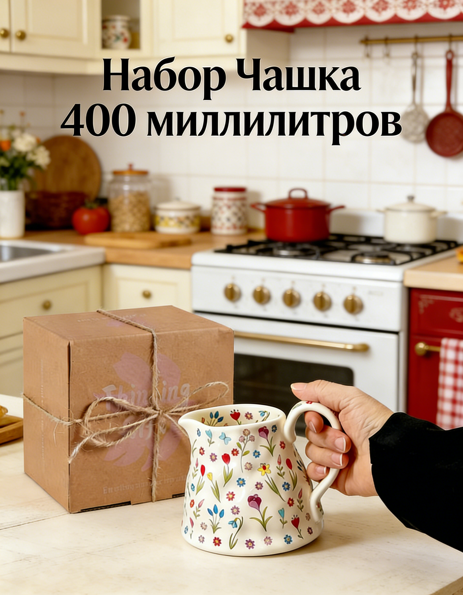 Керамическая кружка премиум-класса в стиле лайт-люкс Пасторальный стиль