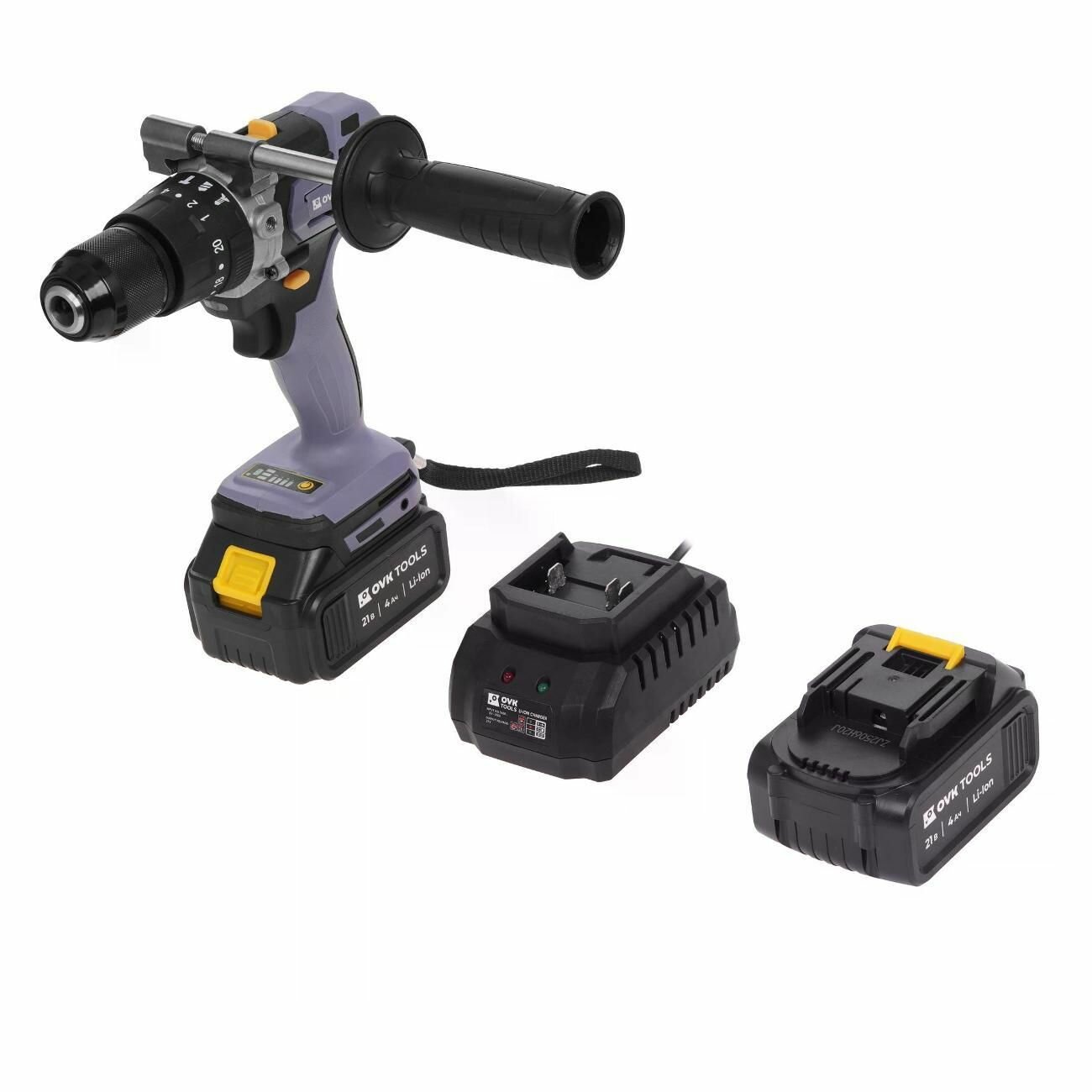 Дрель-шуруповерт OVK TOOLS OTBCS-21V-4.0A