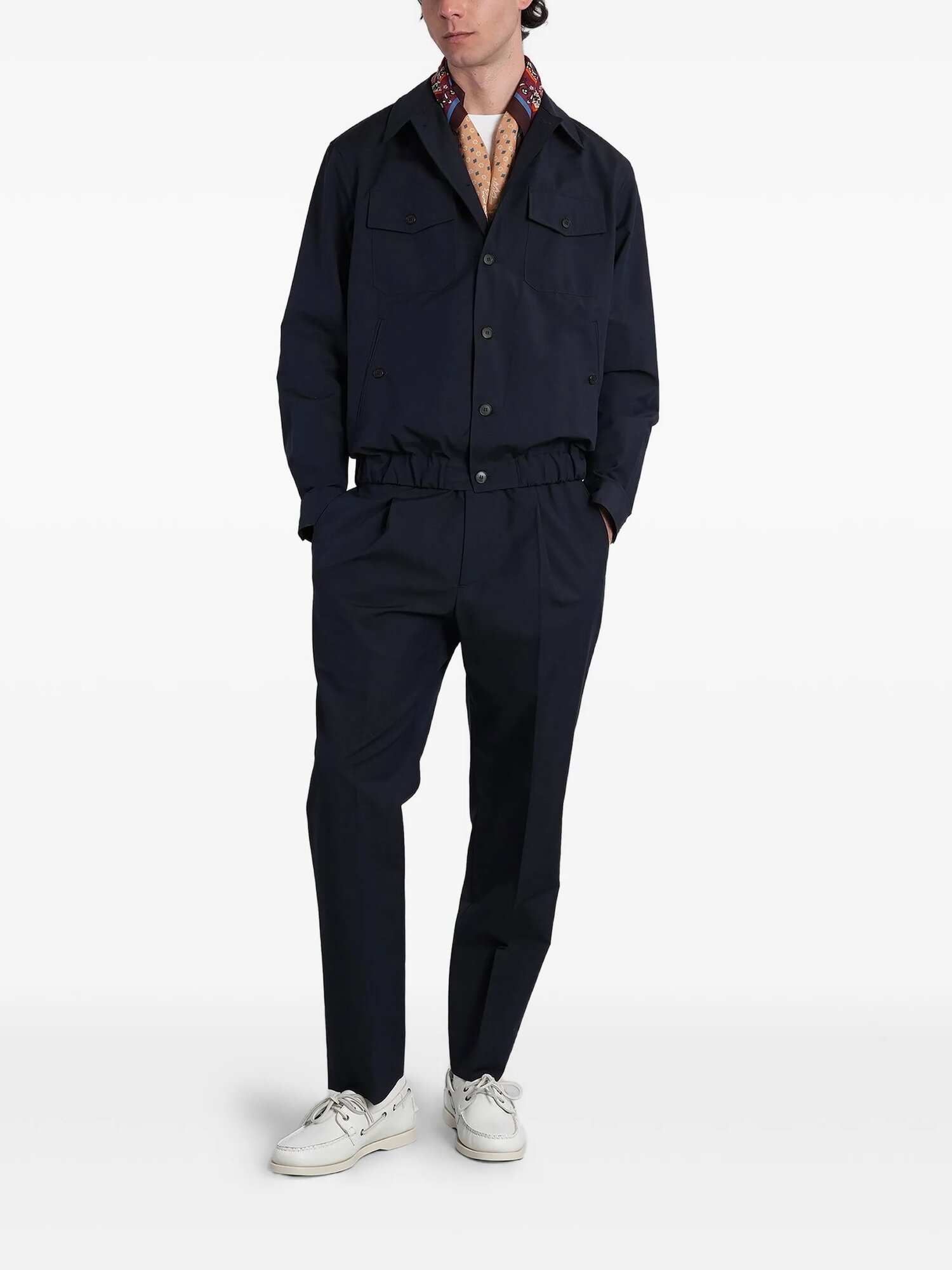 Куртка GRAYED Elasticated-hem jacket, размер 46, синий — фото 1