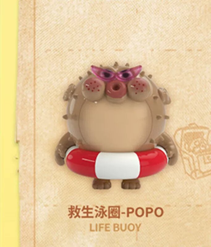 Официальная фигурка CHUBBY POPO первого поколения, оригинальная двухцветная Ocean Blind Box, подтверждённое издание,